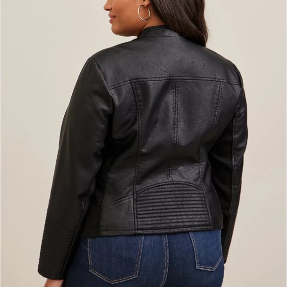 torrid | Jackets & Coats | Torrid Faux Leather Moto Jacket | Poshmark